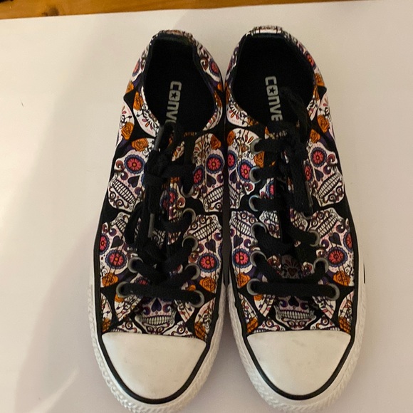 Converse | Shoes | Day Of The Dead Converse Allstars Sneakers | Poshmark